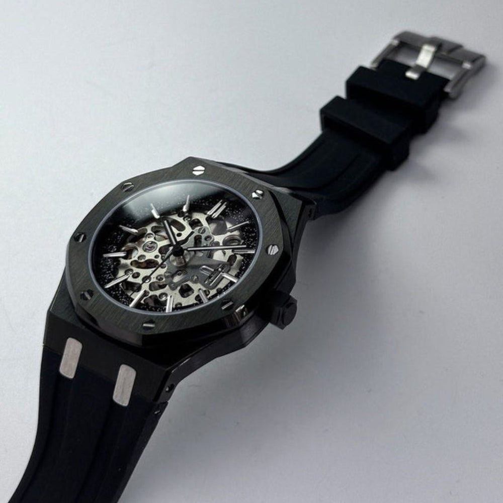 CUSTOM SEIKOAK SPECIAL EDITION BLACKED OUT SKELETON MOD