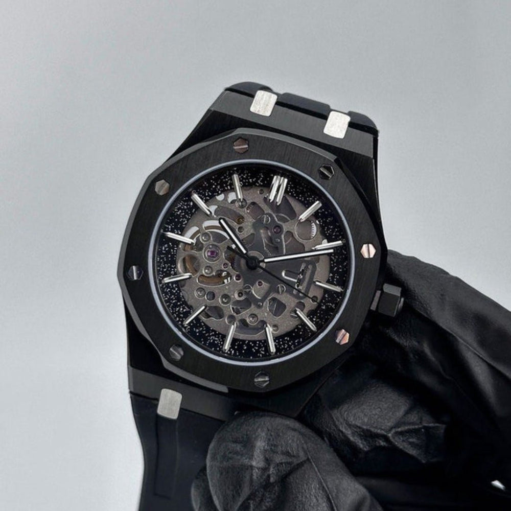 CUSTOM SEIKOAK SPECIAL EDITION BLACKED OUT SKELETON MOD